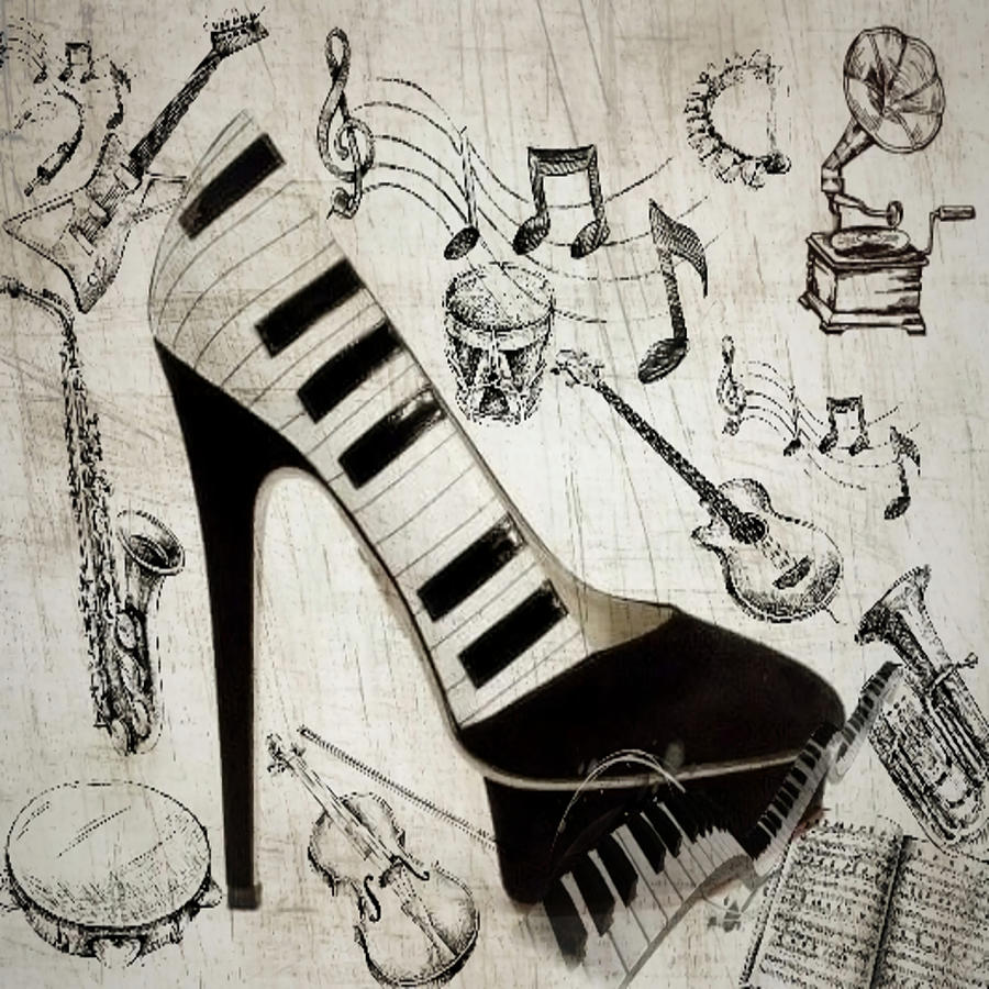 musical instruments Poster Copy Copy Copy Painting by Jacob Taylor ...
