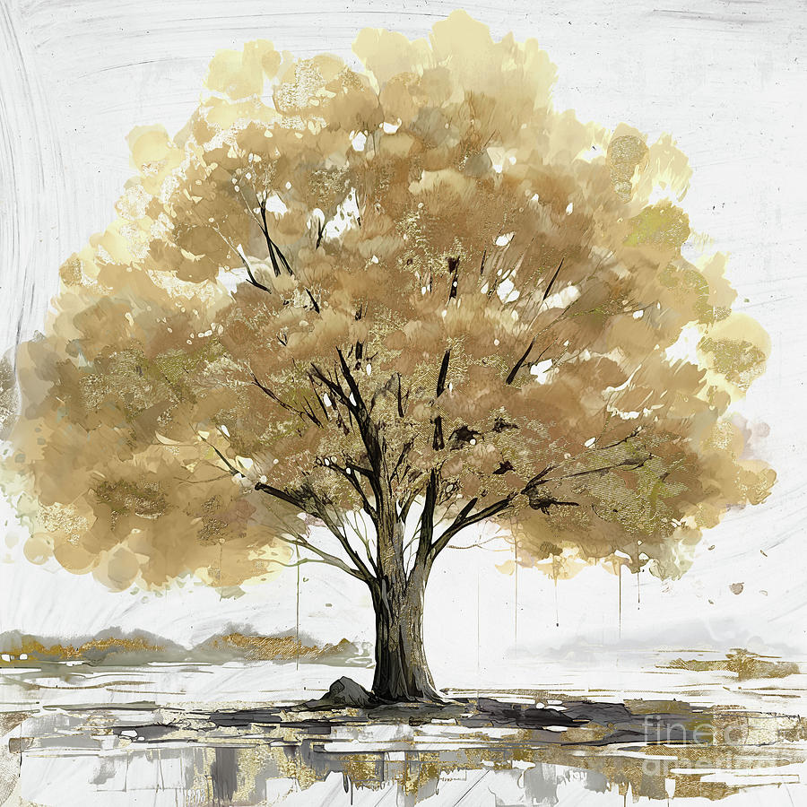 Mustard Tree Painting by Mindy Sommers - Fine Art America