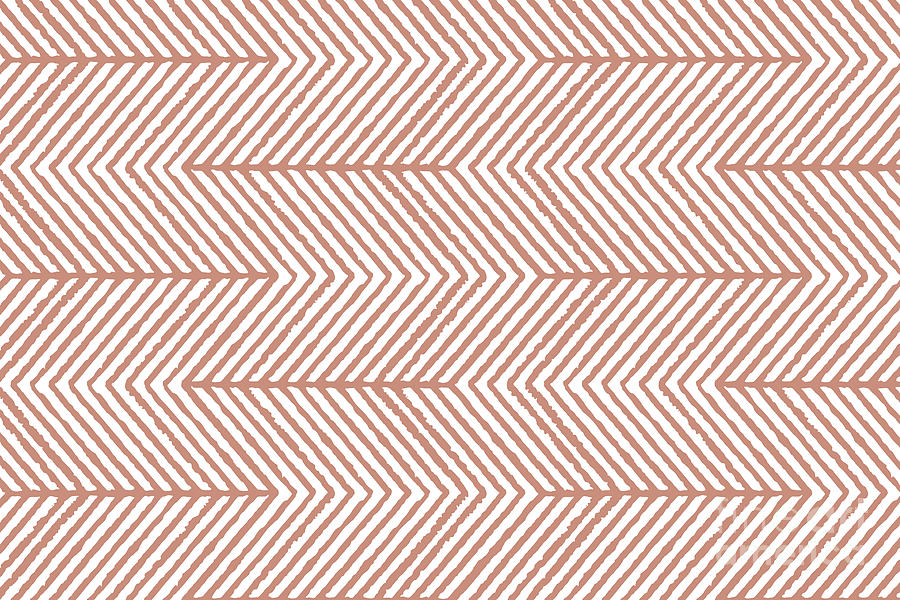 Muted Coral White Abstract Diagonal Chevron Stripe Pattern - BHG 2023 ...