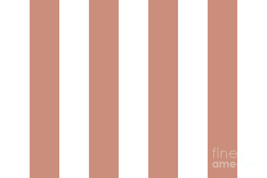 Muted Coral White Minimal Vertical Stripe Pattern Pairs BHG 2023 Color ...
