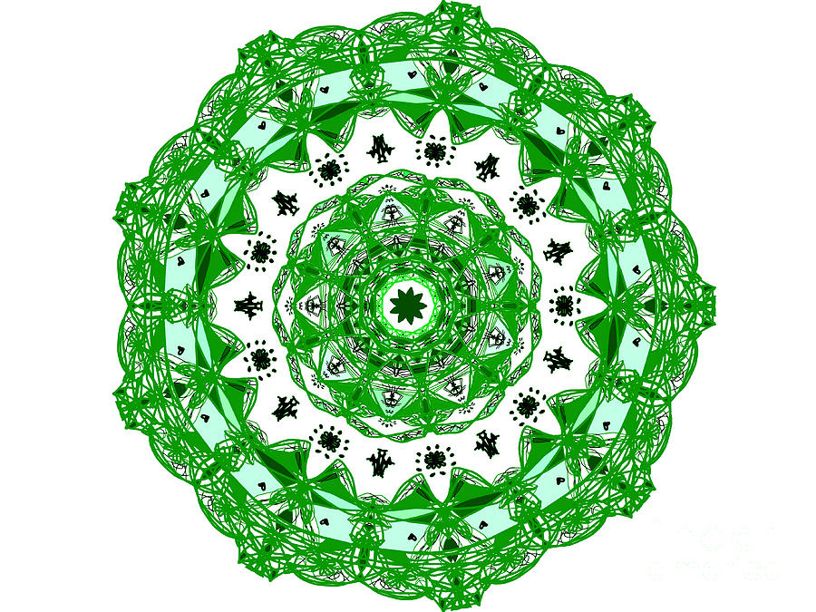 Mysterious Magic Array - Green magic seal Digital Art by Sakura Yama ...
