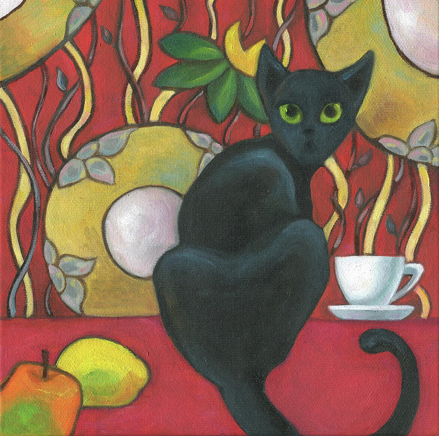 Mystic Black Cat Painting by Olga Gordiuk - Pixels Mystic Black Cat Painting by Olga Gordiuk - Pixels