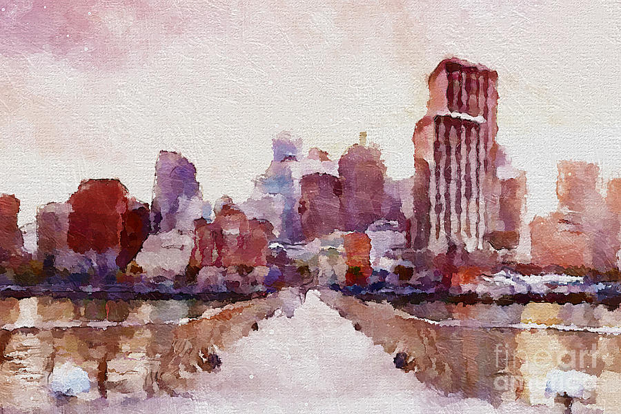 N1452 USA Houses Rivers Bridges San Francisco Fence Cities Digital Art ...