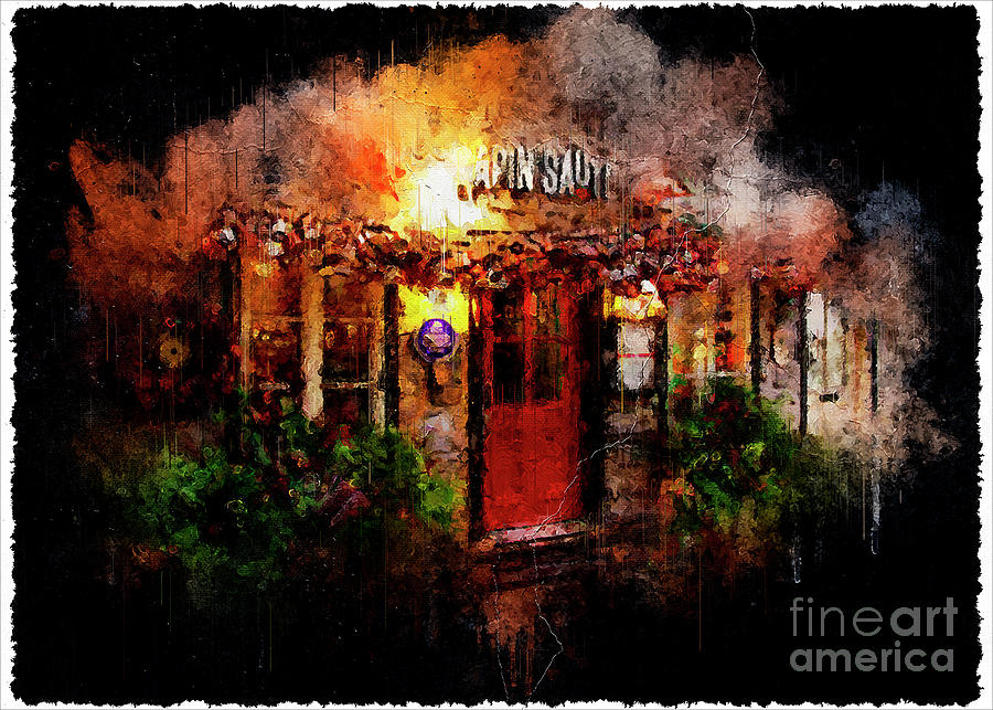 N66 Canada Houses Christmas Evening Quebec Street Fairy lights Street lights Bells Door Quebec ...