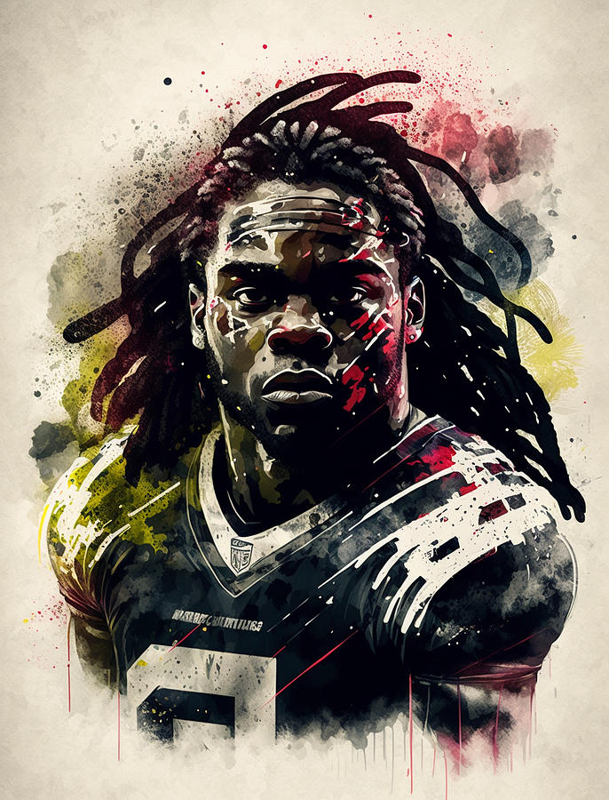 Najee Harris Digital Art by Thuy Dinh Thi - Pixels