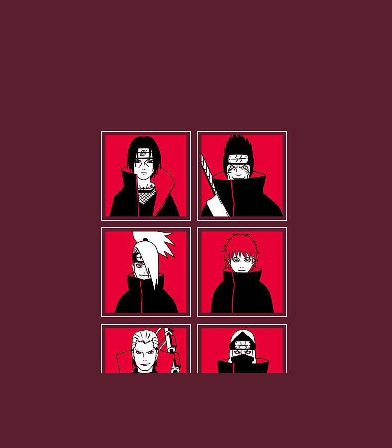 Naruto Shippuden Akatsuki Frames Digital Art by Eyadr Rubi - Fine Art ...
