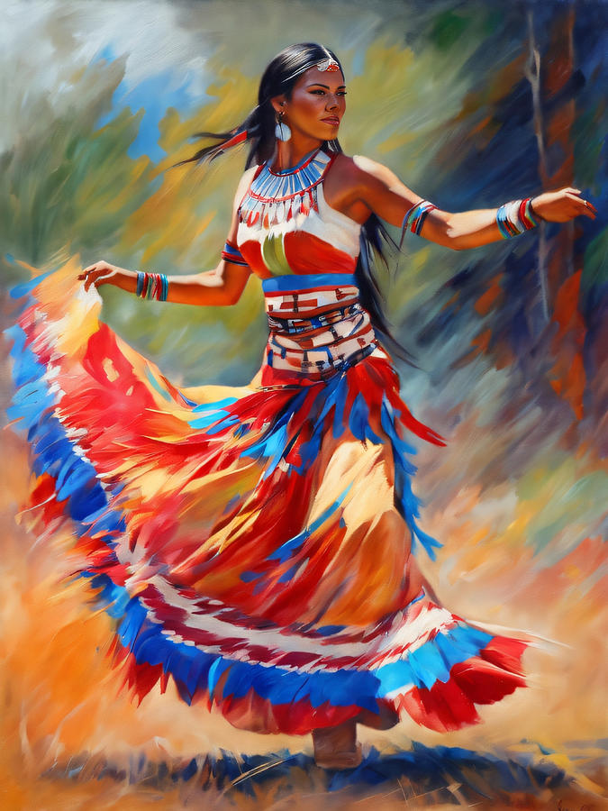 Native American Woman Dancer Digital Art by Patricia Betts - Fine Art ...