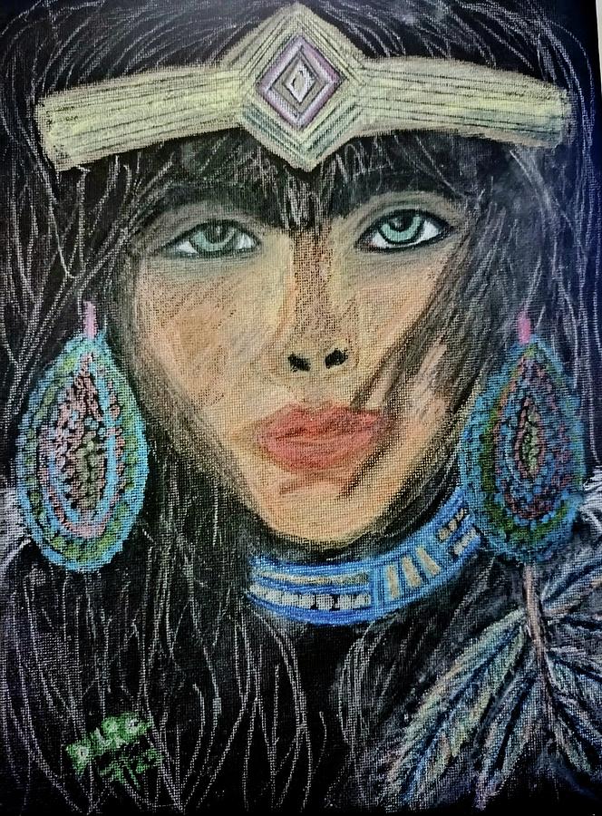Native Princess Mixed Media by Donna RuchChacon - Fine Art America
