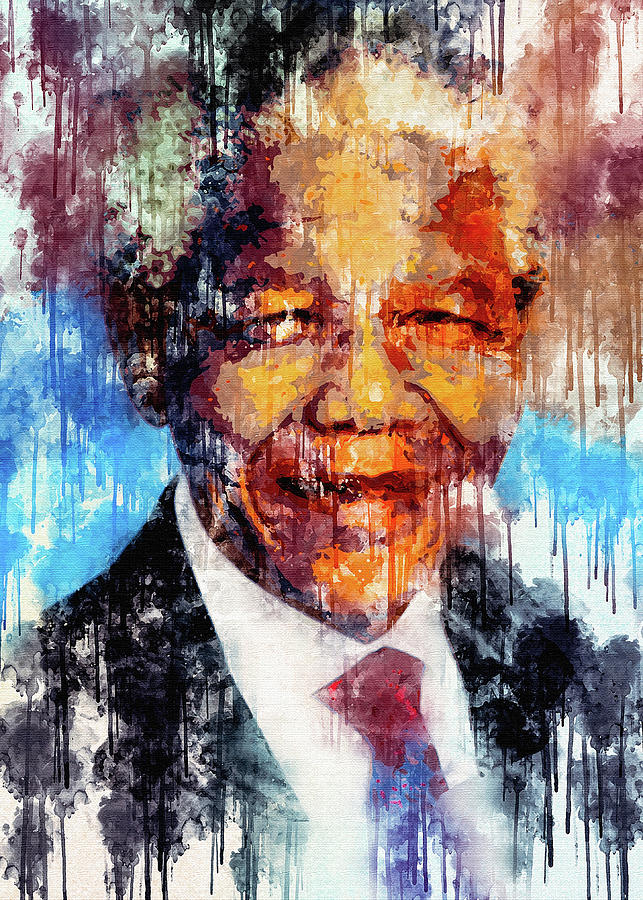 Nelson Mandela Digital Art by Bechtelar Natalia | Pixels