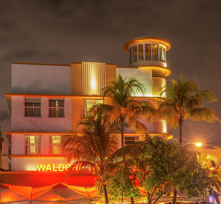 Neon Deco Blue Hour Photograph by Richard Bryant - Fine Art America