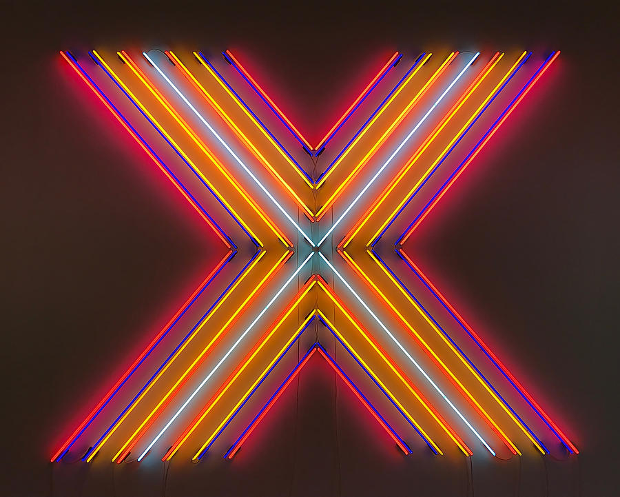 Neon X Marks the Hot Spot Photograph by Lynzi Scholz - Fine Art America
