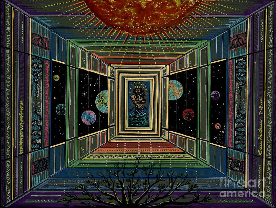 Neptune Poseidon Planets Light Language Activation Drawing Light Codes Drawing By Becca Hartness