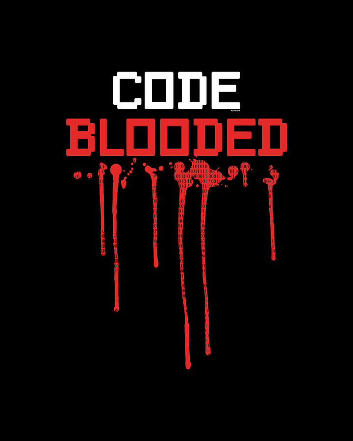 Nerd Gift Idea Code Blooded Programmer Programming Decipher Computers ...