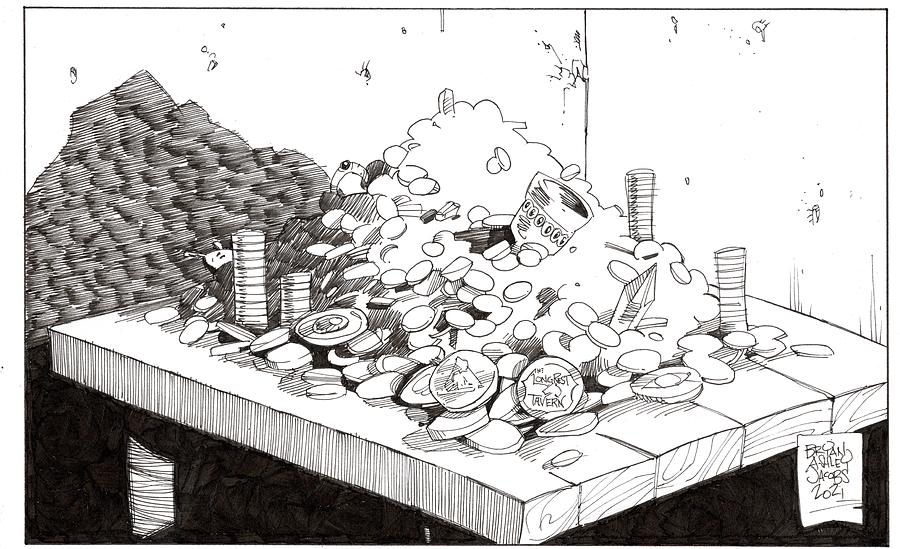 Never Enough Drawing by Bryan Jacobs - Fine Art America