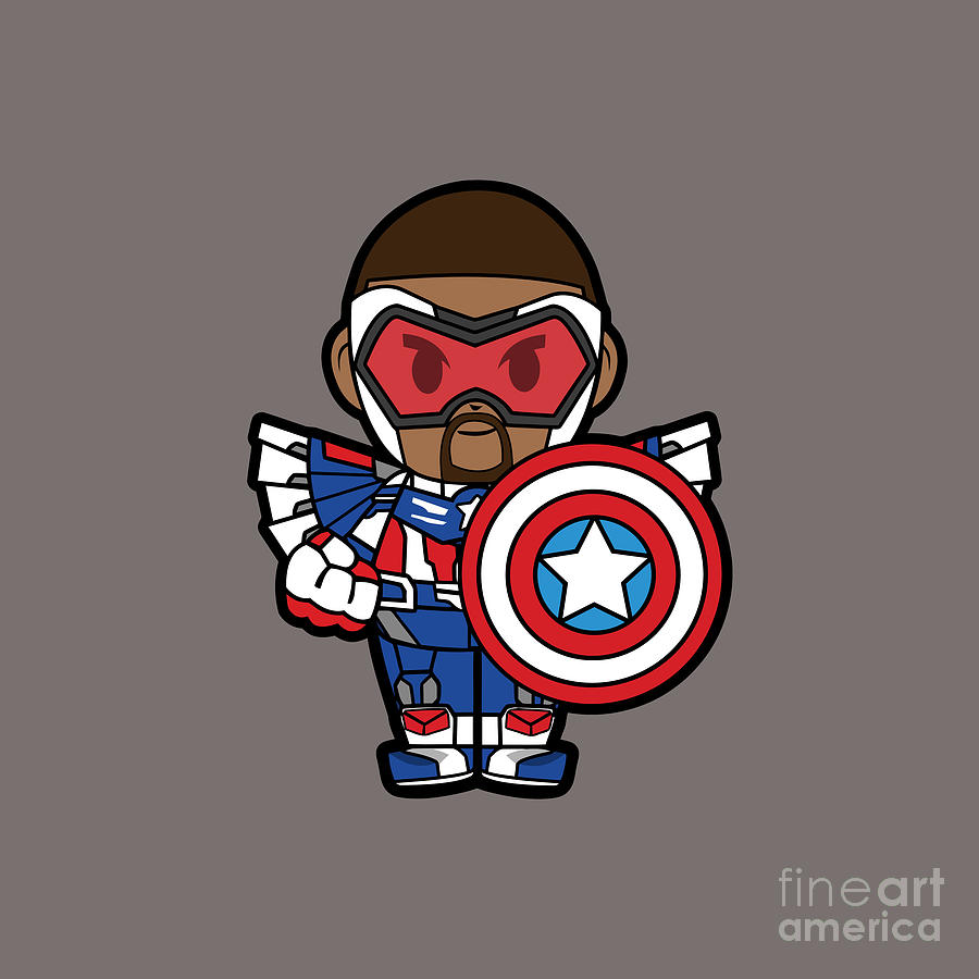New Falcon Chibi Drawing by Victor C Perkins | Pixels