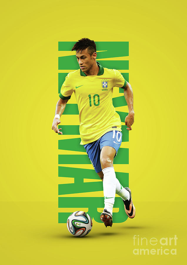 Neymar Jr Digital Art by Footmagz - Pixels