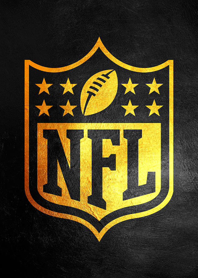 NFL Black and Gold Digital Art by AB Concepts