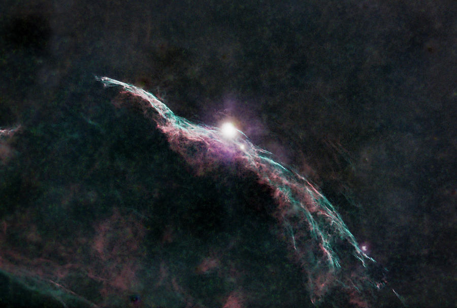 NGC 6960 The Western Veil Nebula Photograph by Chris Kjeldsen - Fine Art America