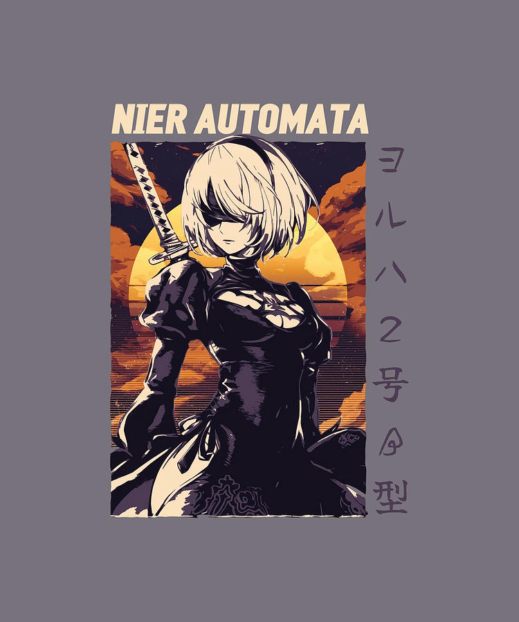 Nier Automata 2B boy Tapestry - Textile by Allen Roberts - Fine Art America