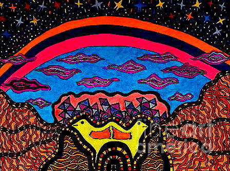 Nightfall at Mount Canary Drawing by Neal Alicakos - Fine Art America