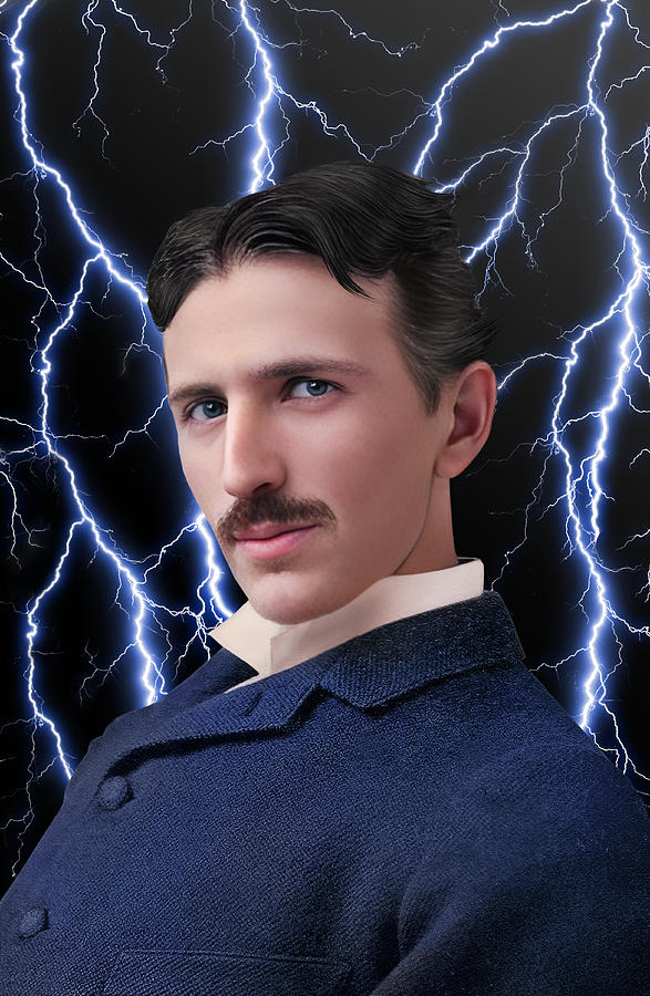 Nikola Tesla Poster Digital Art by Chuck Nagillum - Fine Art America