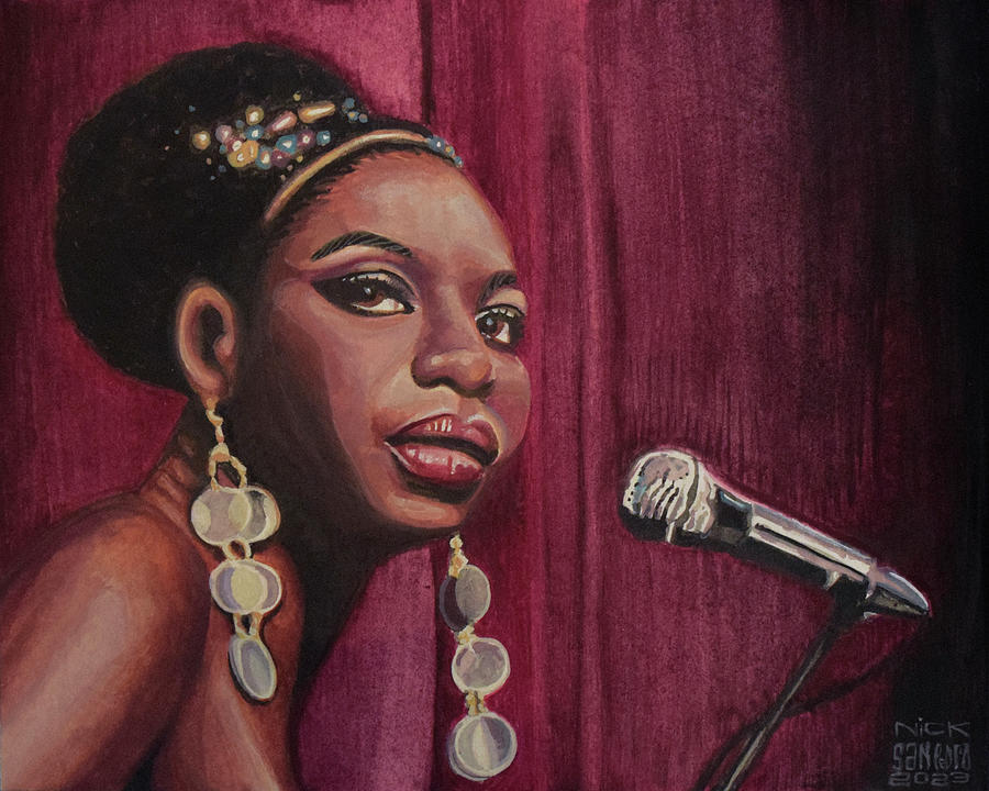 Nina Simone Painting by Nick San Pedro - Fine Art America