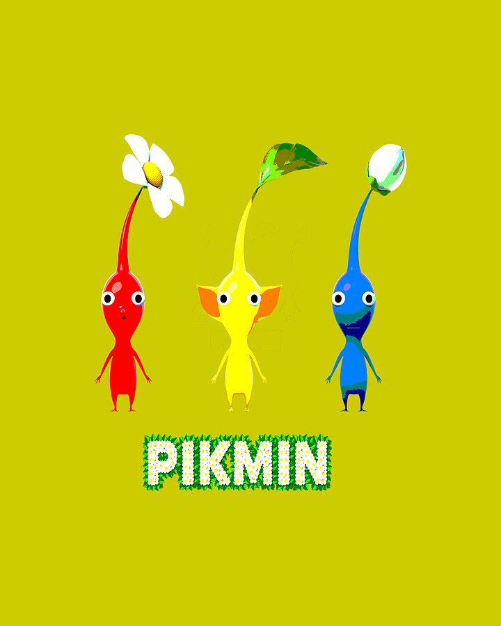 Nintendo Pikmin Trio Simple Swea Digital Art by Kadyn Aleeza - Fine Art America