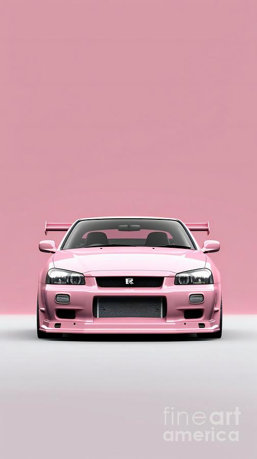 Nissan Skyline GTR R34 Pink Car Photograph by Nissan - Fine Art America
