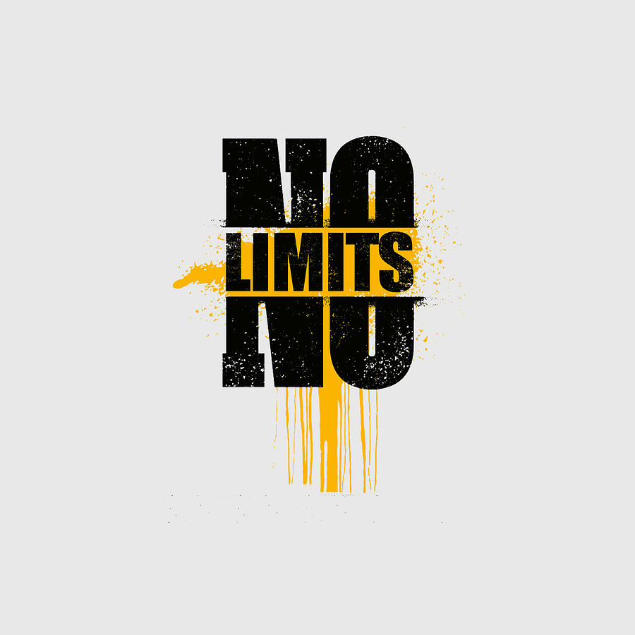 No Limits Original Design Logo Digital Art by Juangs Shop - Pixels