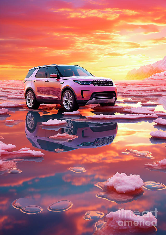 No01322 Land Rover Range Rover - Purple Royalty on Wheels Drawing by ...