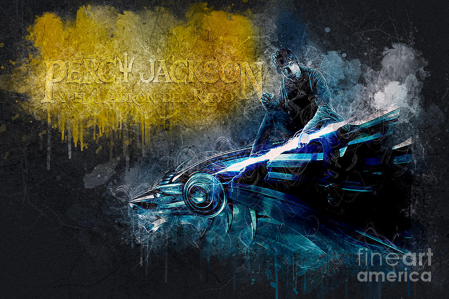 No2014 Percy Jackson The Olympians The Lightning Thief Watercolor movie ...