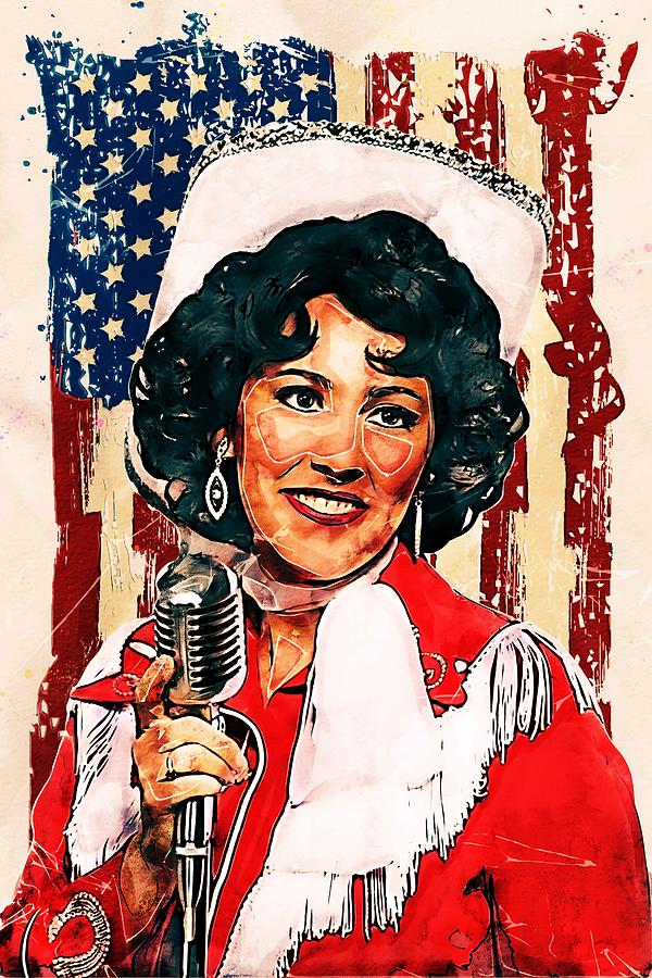 No67 Patsy Cline Digital Art by Michael Earch