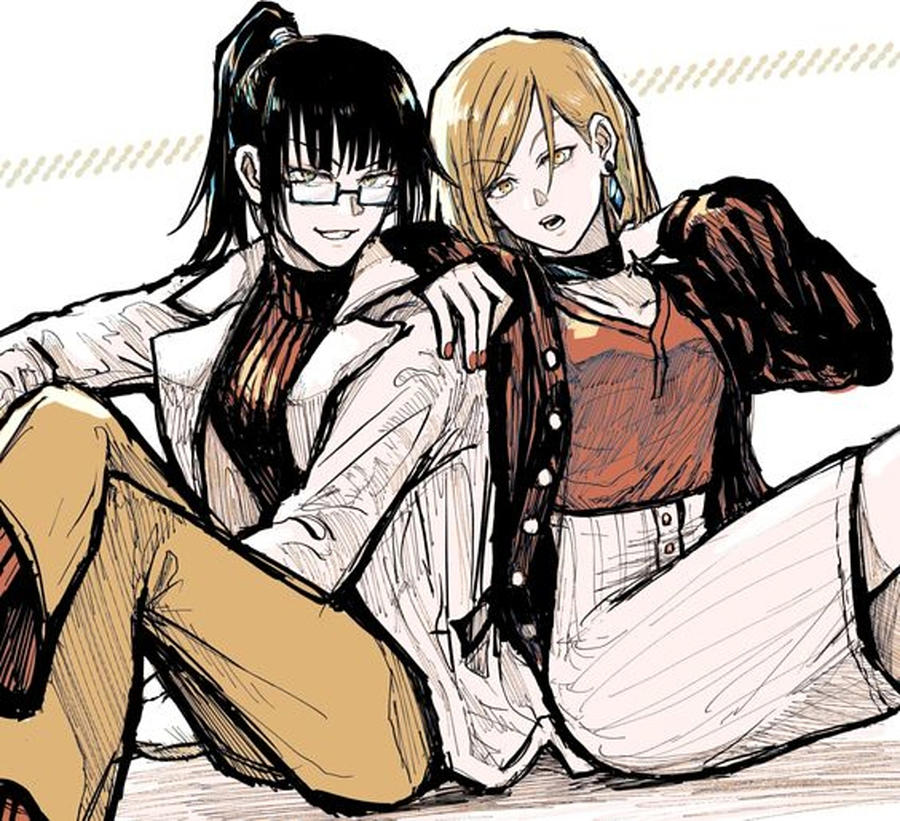 Nobara And Maki Jujutsu Kaisen Art Digital Art By William Stratton