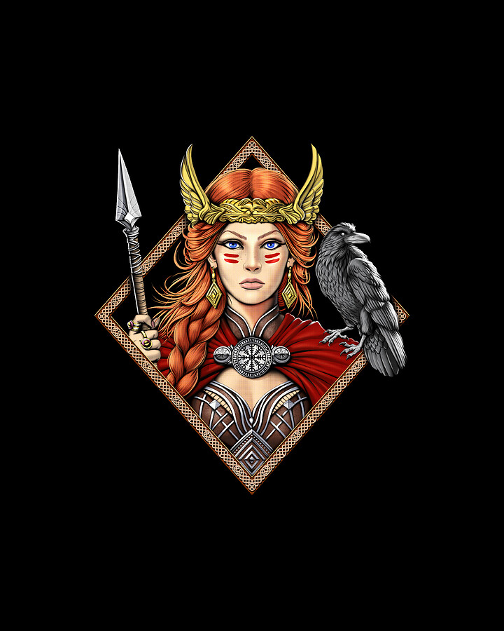 Norse Goddess Freya Digital Art by Nikolay Todorov - Pixels Merch