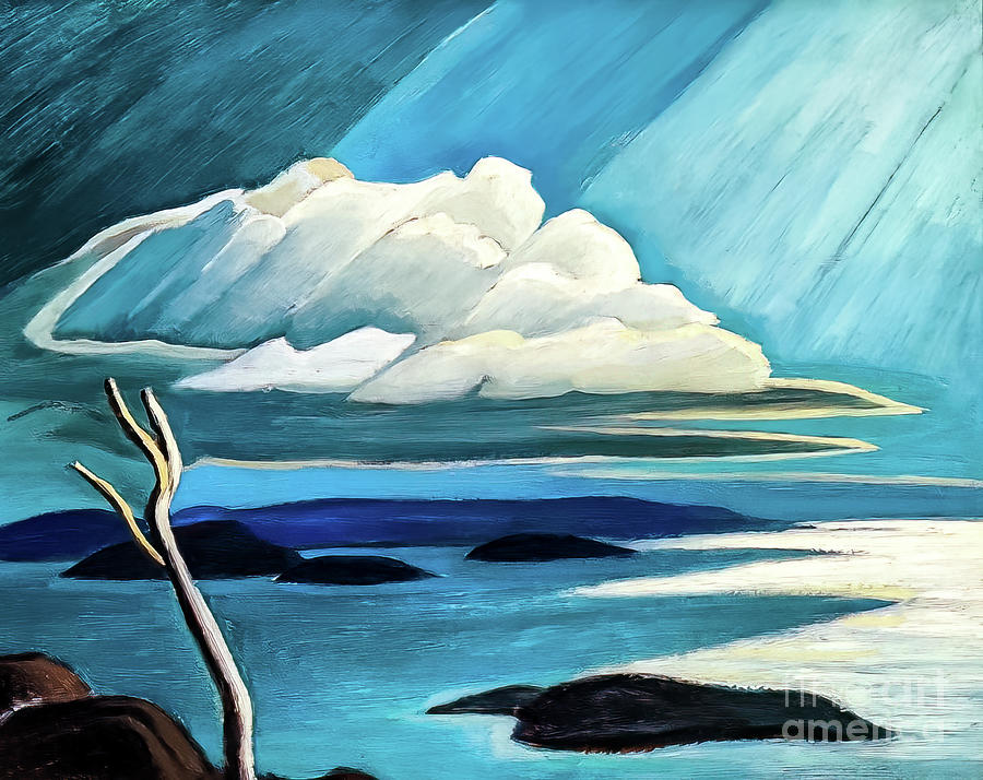 North East Corner of Lake Superior by Lawren Harris 1927 Painting by ...
