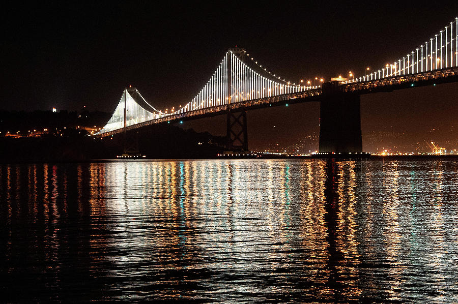 Oakland-Bay Bridge at Night Photograph by Jeremiah Murphy | Fine Art America