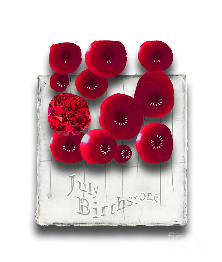 Objet_4_variations On The Ruby Digital Art by Avril1296 - Fine Art America