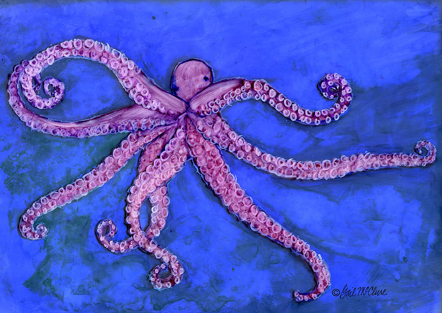 Octopus Down Deep Painting by Gail McClure - Fine Art America