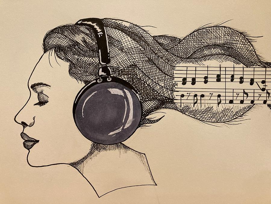 Ode Drawing by Eric Johnson - Fine Art America