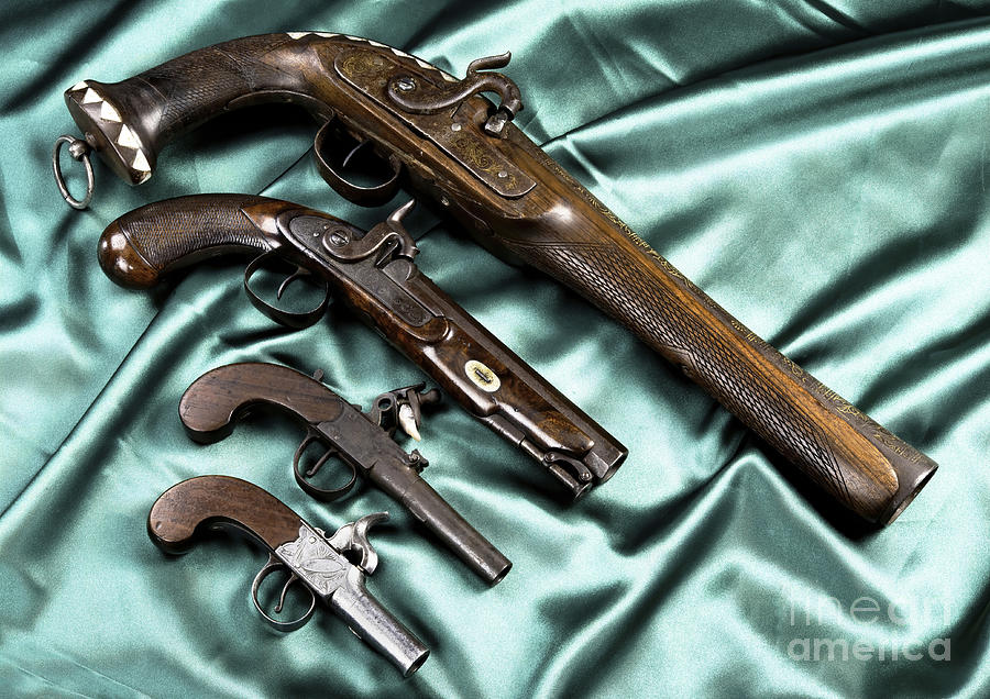Old Antique Pistols. Photograph by W Scott McGill - Pixels