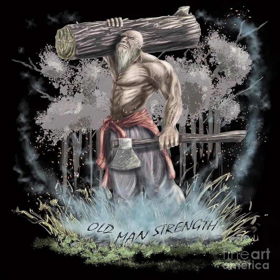 Old Man Strength Painting by Ben Carrie - Pixels