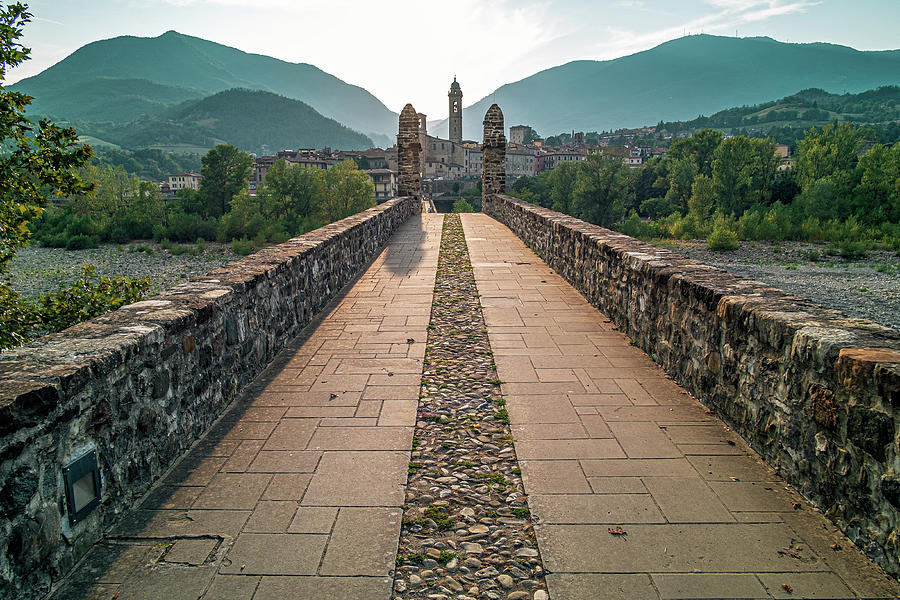 Old medieval bridge of Bobbio Photograph by Giorgio Morara - Fine Art ...