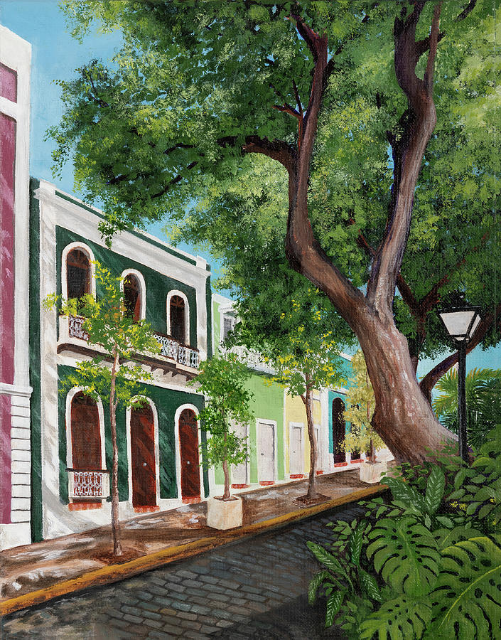 Old San Juan, Puerto Rico Painting by Legna Diaz - Fine Art America