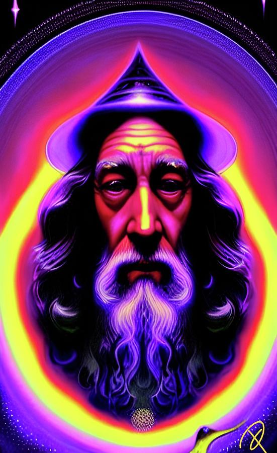 Old Wizard Digital Art by Puzi Cat - Pixels