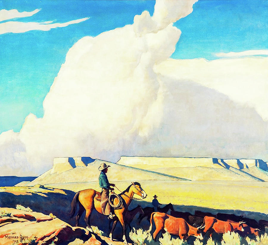 Open Range by Maynard Dixon Painting by Maynard Dixon - Fine Art America