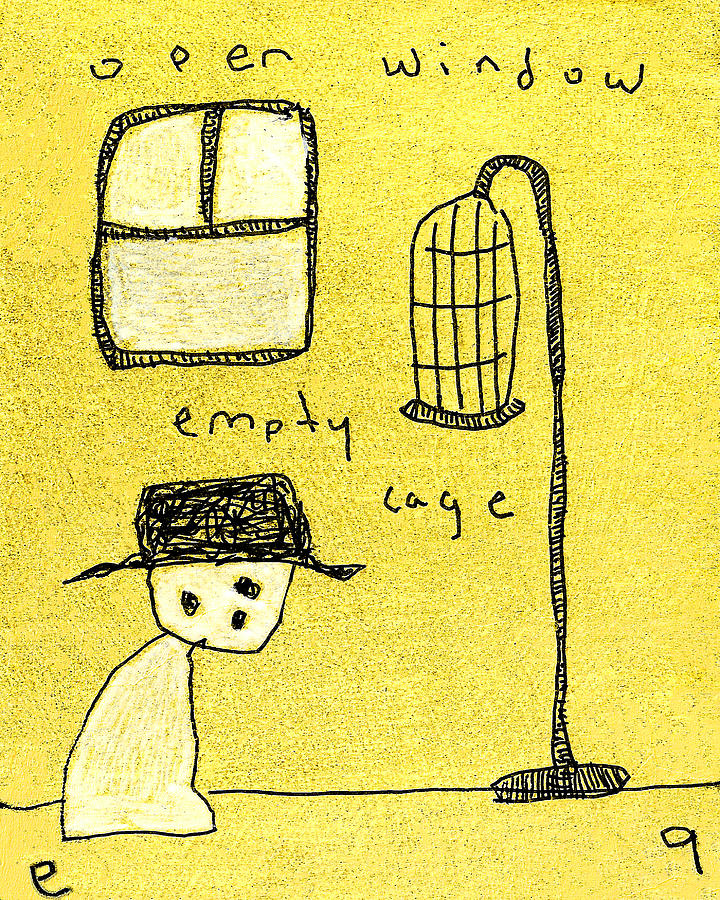 Open Window. Empty Cage. Painting by e9Art - Fine Art America