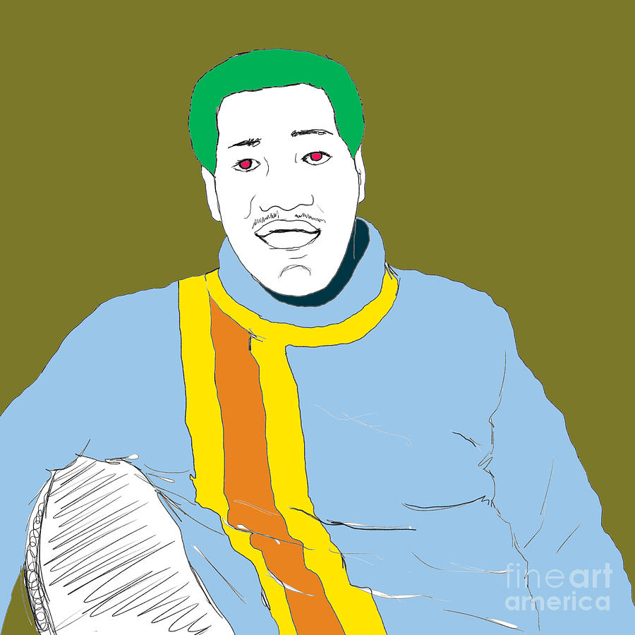 Otis Redding Minimal Drawing Digital Art by Danaan Andrew - Fine Art ...