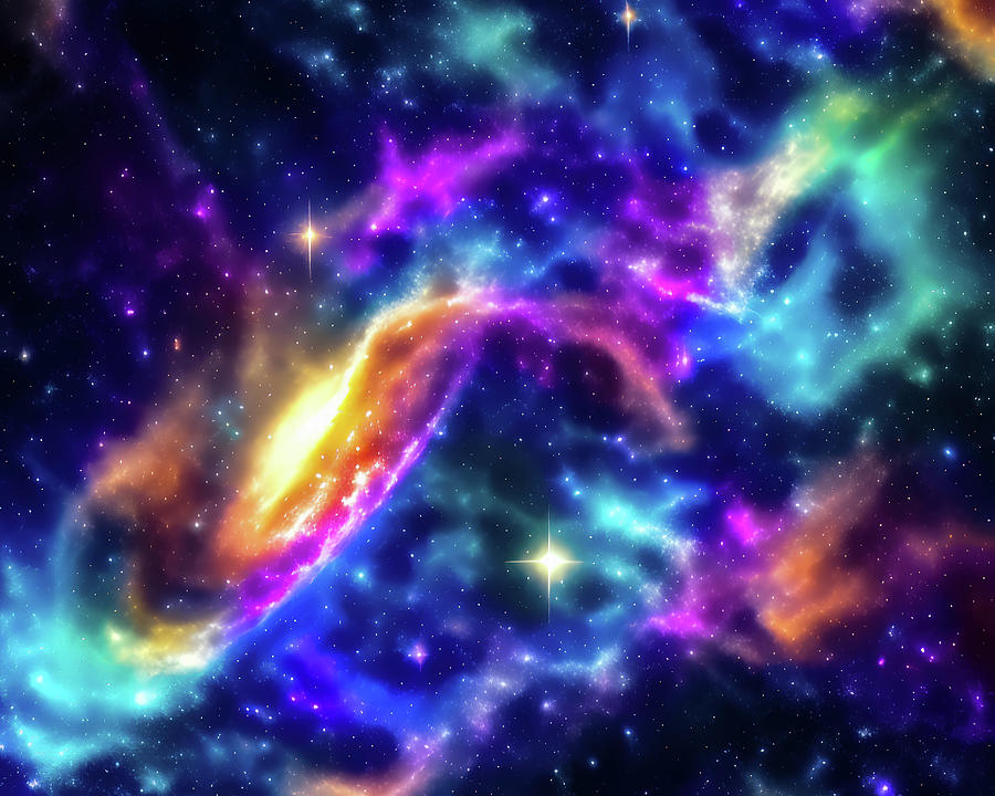 Outer Space digital art 058 Digital Art by VR Vision Studios - Fine Art ...