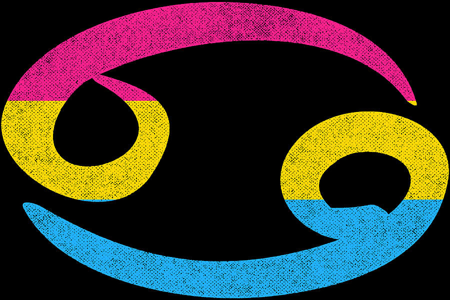 Pansexual Cancer Pride Flag Zodiac Sign Digital Art By Patrick Hiller