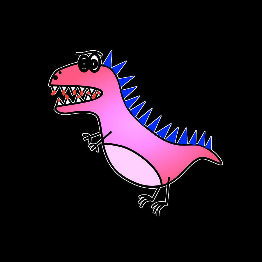 Papasaurus Poster red Painting by Gray Saunders | Fine Art America